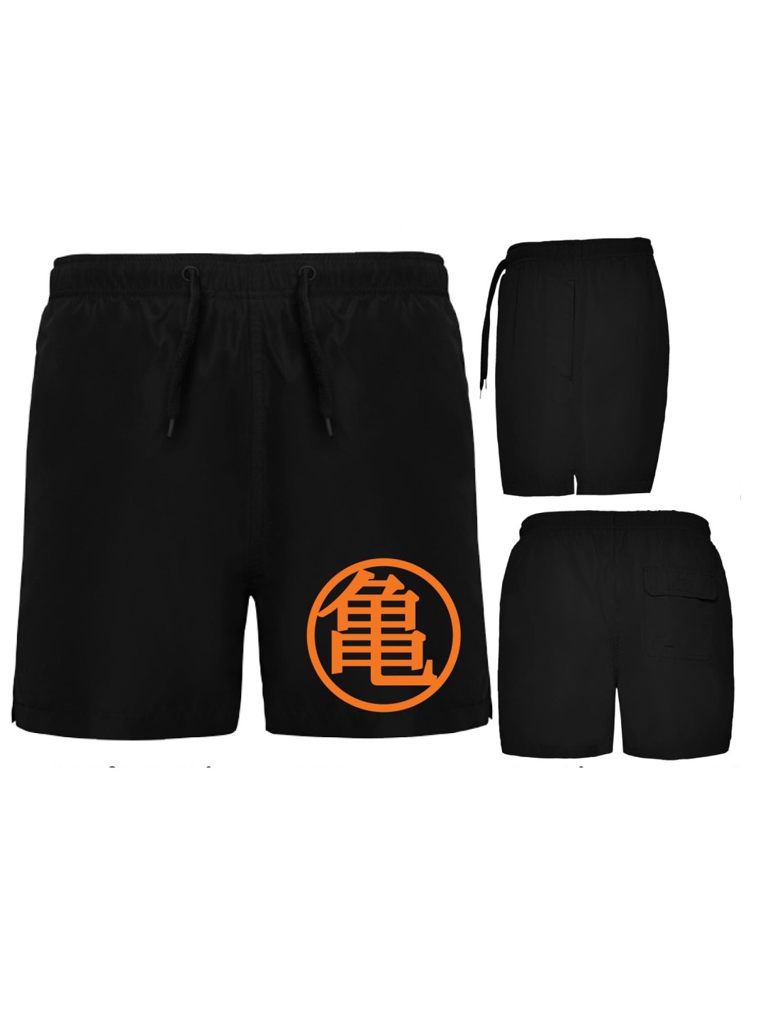 Dragon Ball Logo Kame Black Swimsuit - Adult