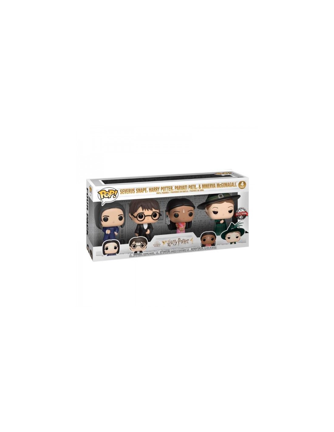 Figura Funko POP! pack 4 Severus Snape, Harry Potter, Parvati Patil y ...