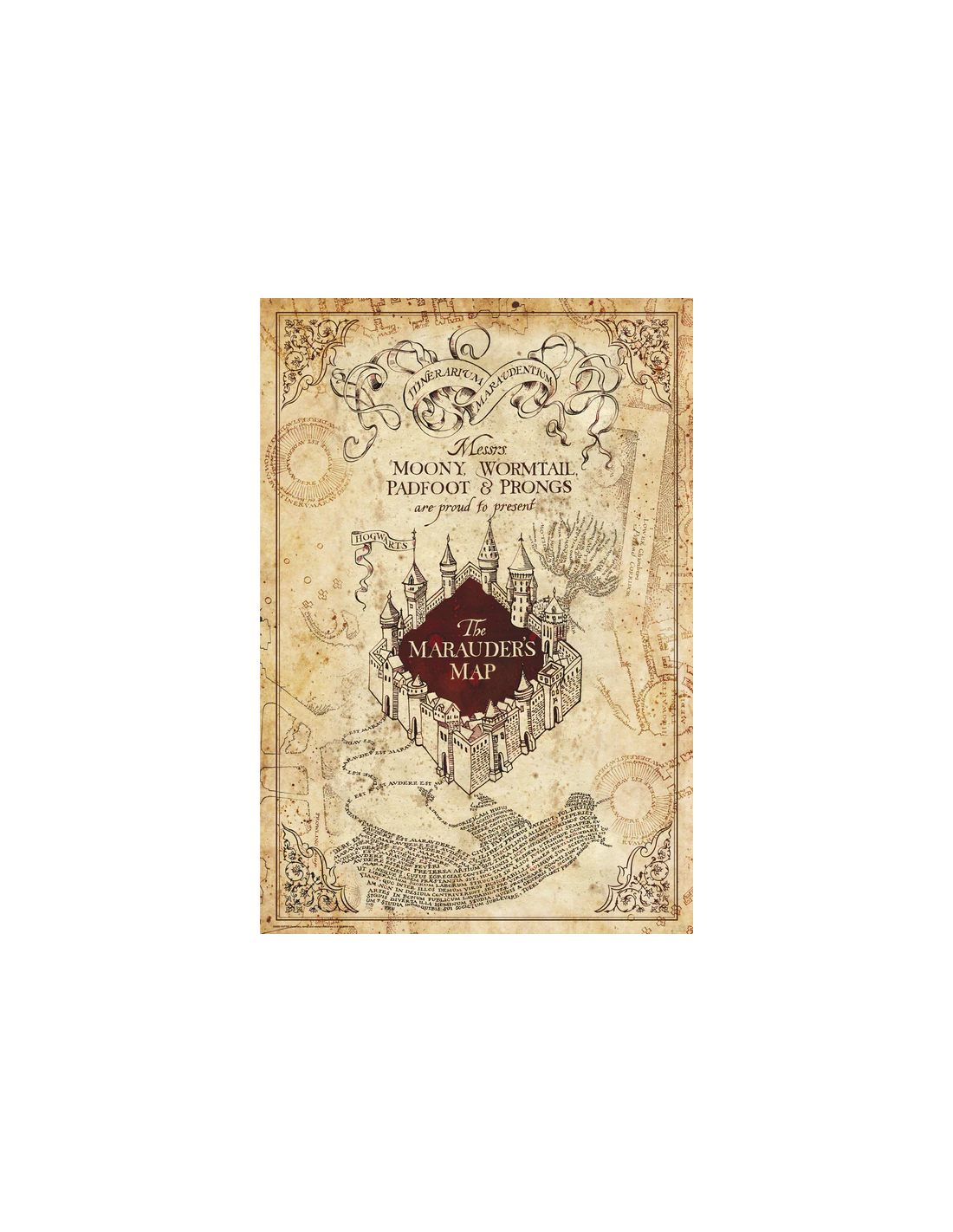 Póster Mapa Merodeador - Harry Potter